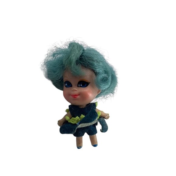 Liddell Kiddle | Toys | Vintage Liddle Kiddle Blue Hair Doll 96s 3d ...